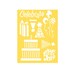 Party Theme Stencils, Celebration Stencils, Party Symbols Stencil ...