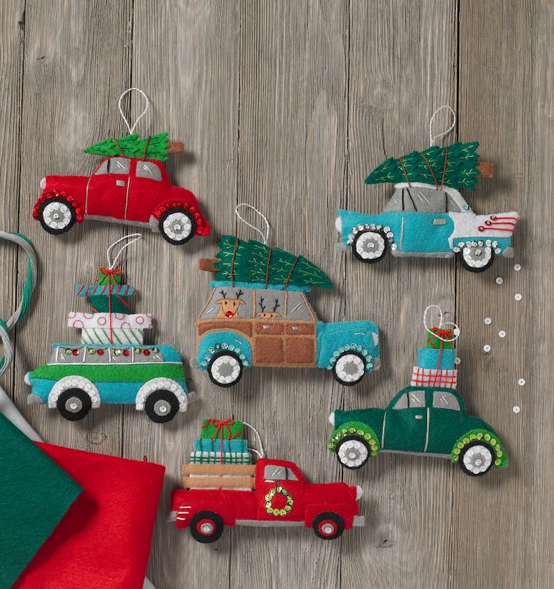 Bucilla Kit: 'holiday Shopping Spree' Christmas Felt - Etsy