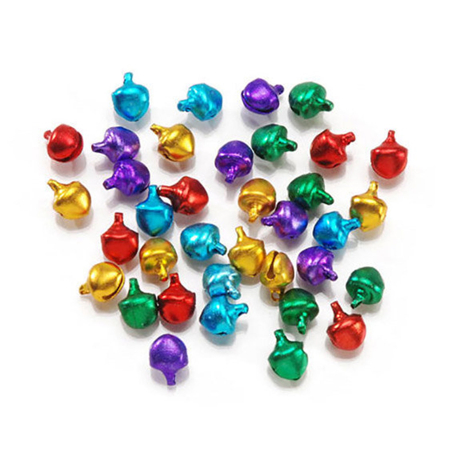 108 Mini Metal Bells 12.7mm .5 Inches Assorted Colors - Etsy
