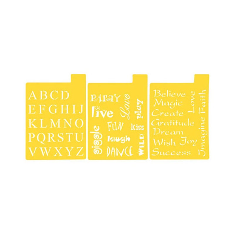 Word Stencils Fonts and Phrases Stencils Alphabet Stencil - Etsy