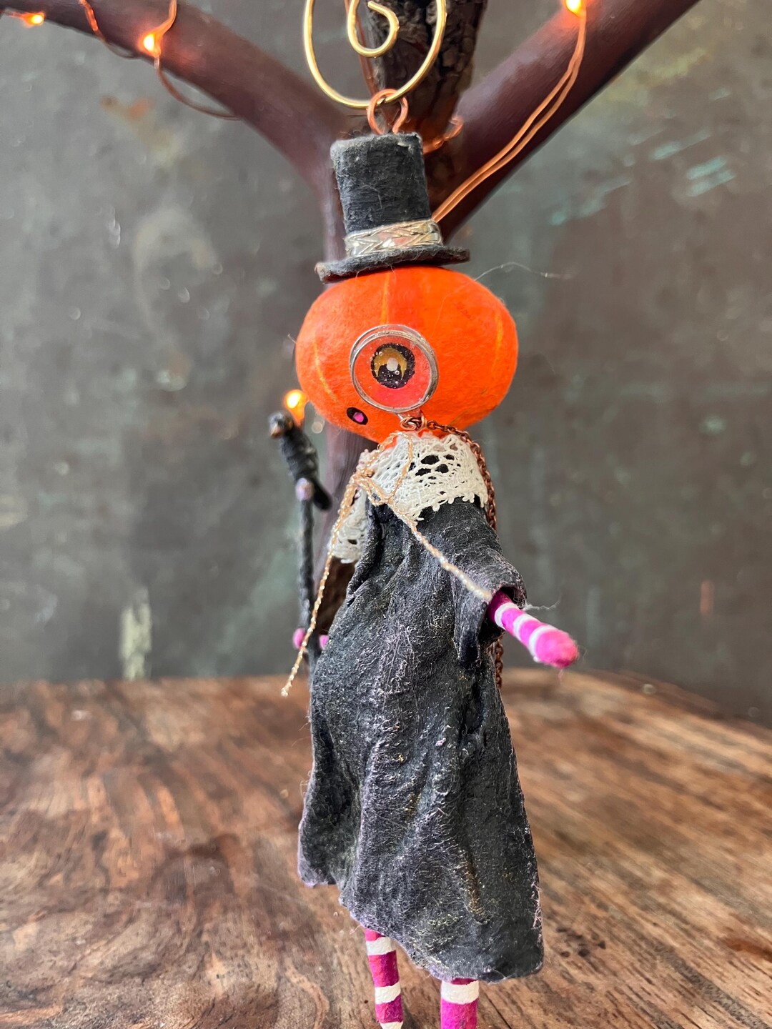 Spun Cotton Heirloom Ornament Victorian Pumpkin Whisp - Etsy