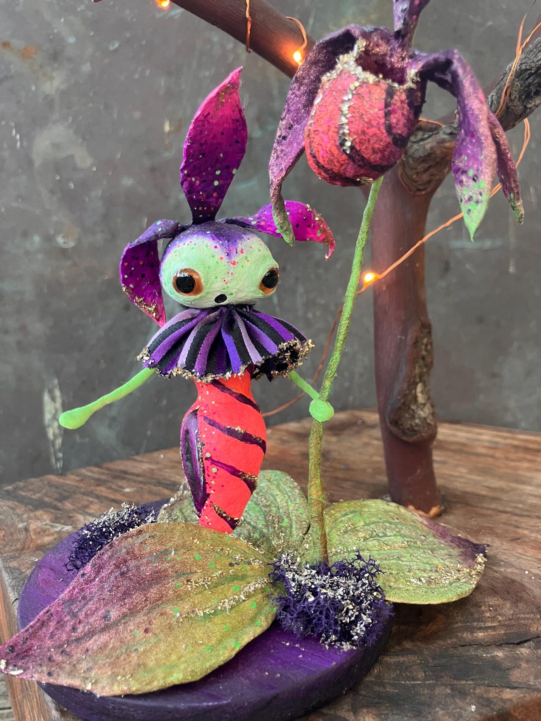 Lady Slipper Orchid Sprite Spun Cotton - Etsy