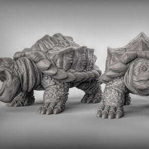Giant Snapping Turtles Resin Miniature Models for Dnd | Tabletop Gaming ...
