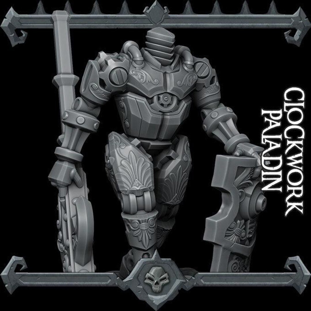 CLOCKWORK PALADIN - Miniature Model | All Sizes | Dungeons and Dragons ...