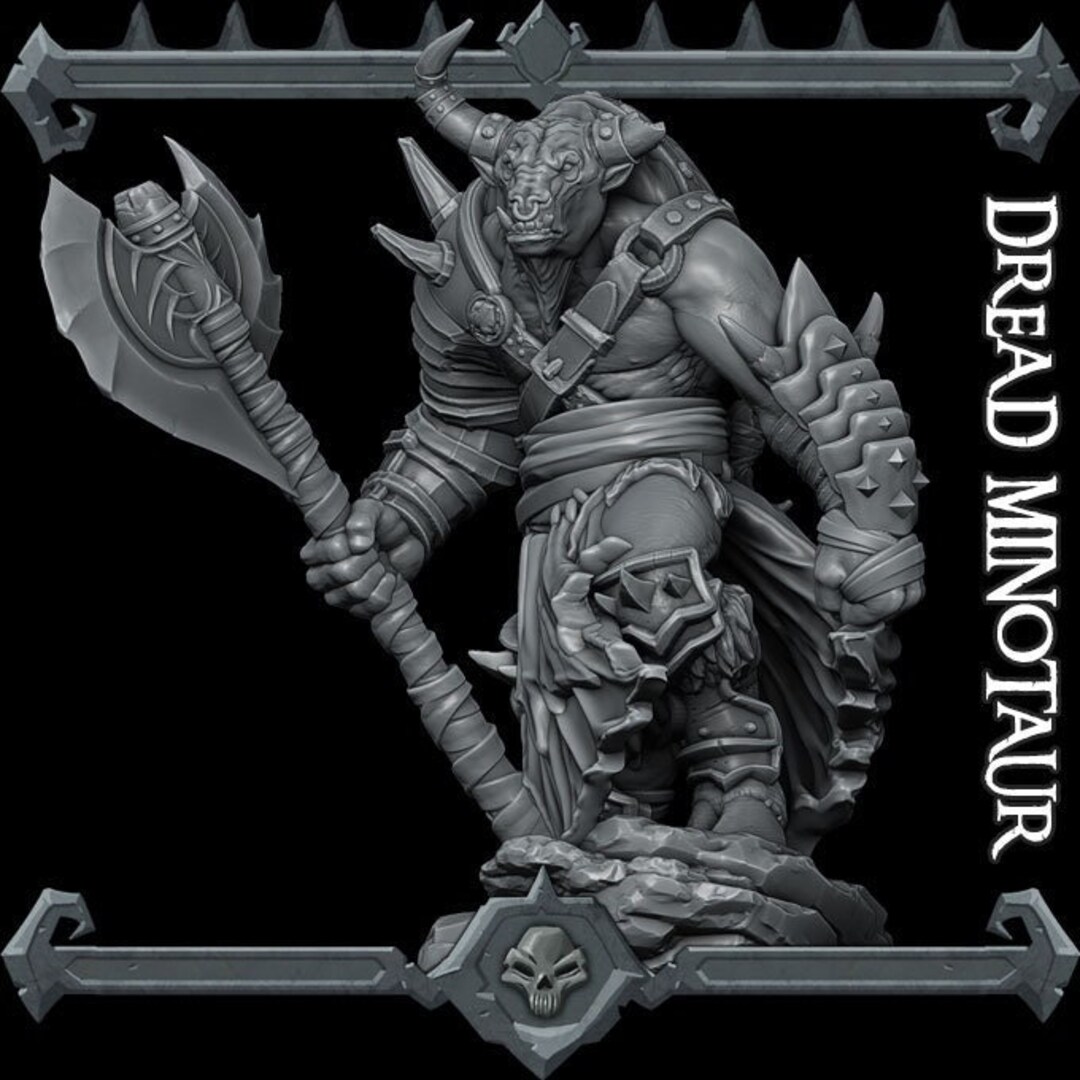 DREAD MINOTAUR - Miniature | All Sizes | Dungeons and Dragons ...