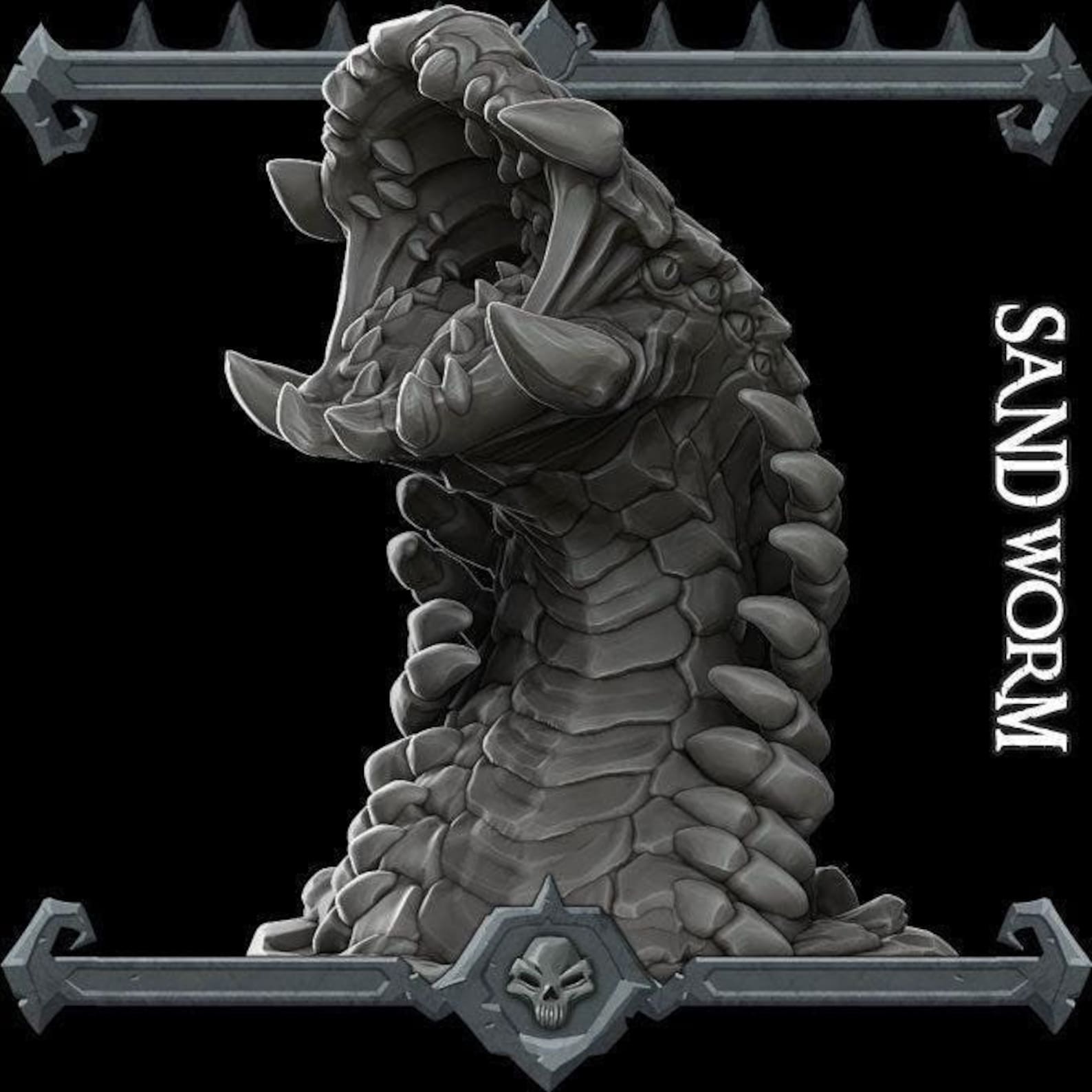 SANDWORM - Miniature | Dungeons and Dragons | Cthulhu | Pathfinder ...