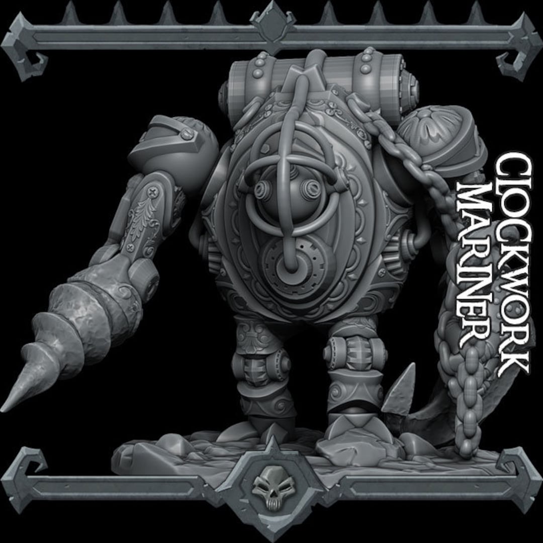 CLOCKWORK MARINER - Miniature Model | All Sizes | Dungeons and Dragons ...