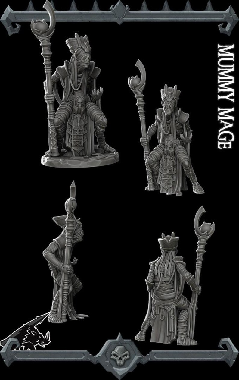 MUMMY MAGE - Miniature Model | Dungeons and Dragons | Cthulhu ...