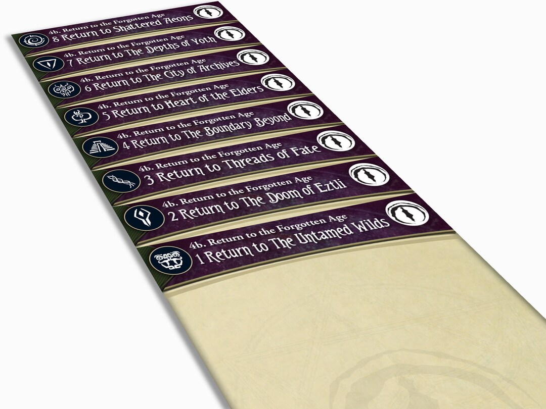 Return to the Forgotten Age - Arkham Horror LCG Deck Box Dividers - Etsy