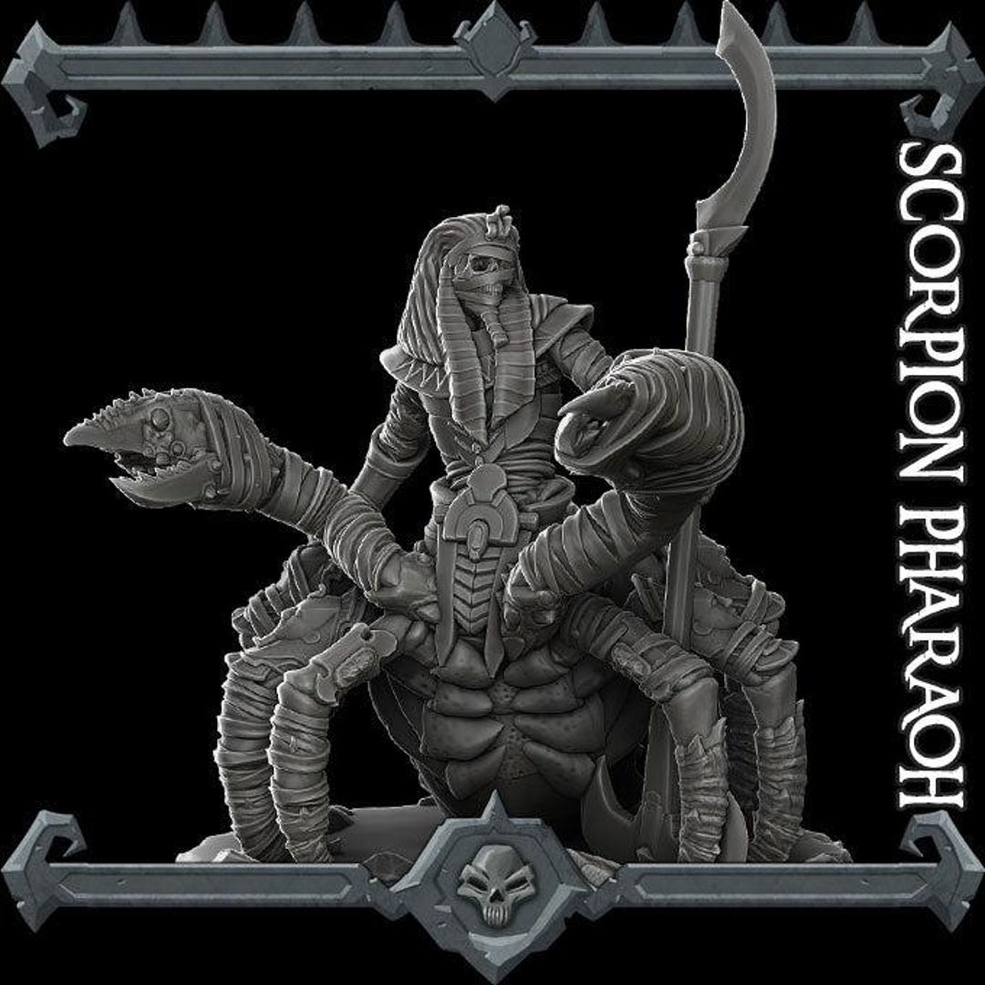 SCORPION PHARAOH - Miniature Model | All Sizes | Dungeons and Dragons ...