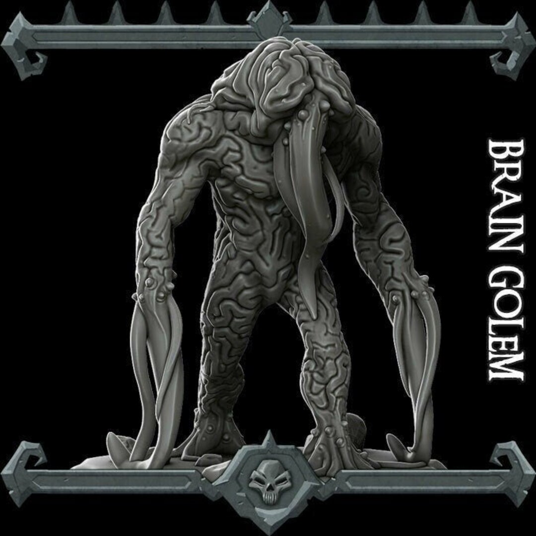BRAIN GOLEM - Miniature | All Sizes | Dungeons and Dragons | Pathfinder ...