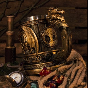Dungeon Master Tankard Unique Hand Painted Dnd Themed Mug Display ...