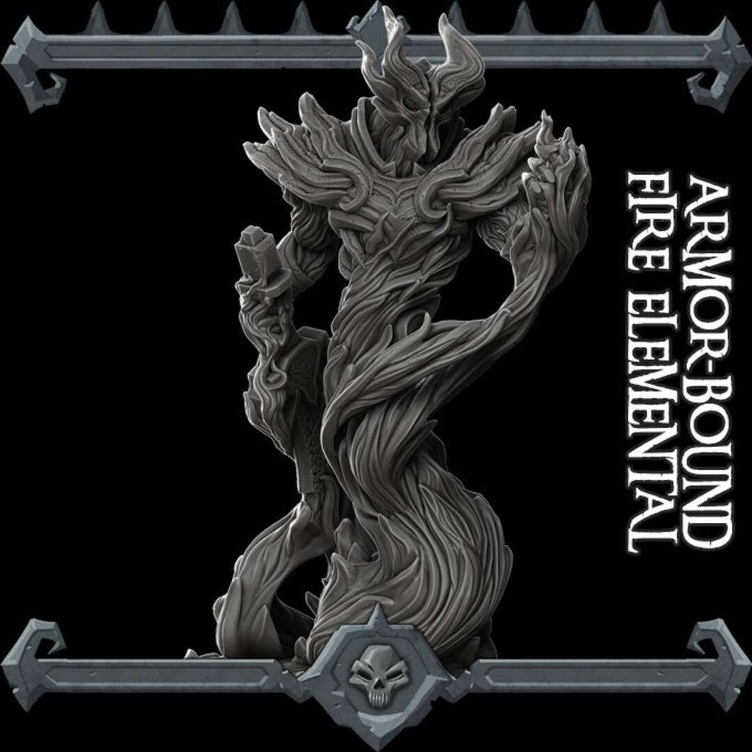 ARMORBOUND FIRE ELEMENTAL - All Sizes | Dungeons and Dragons ...