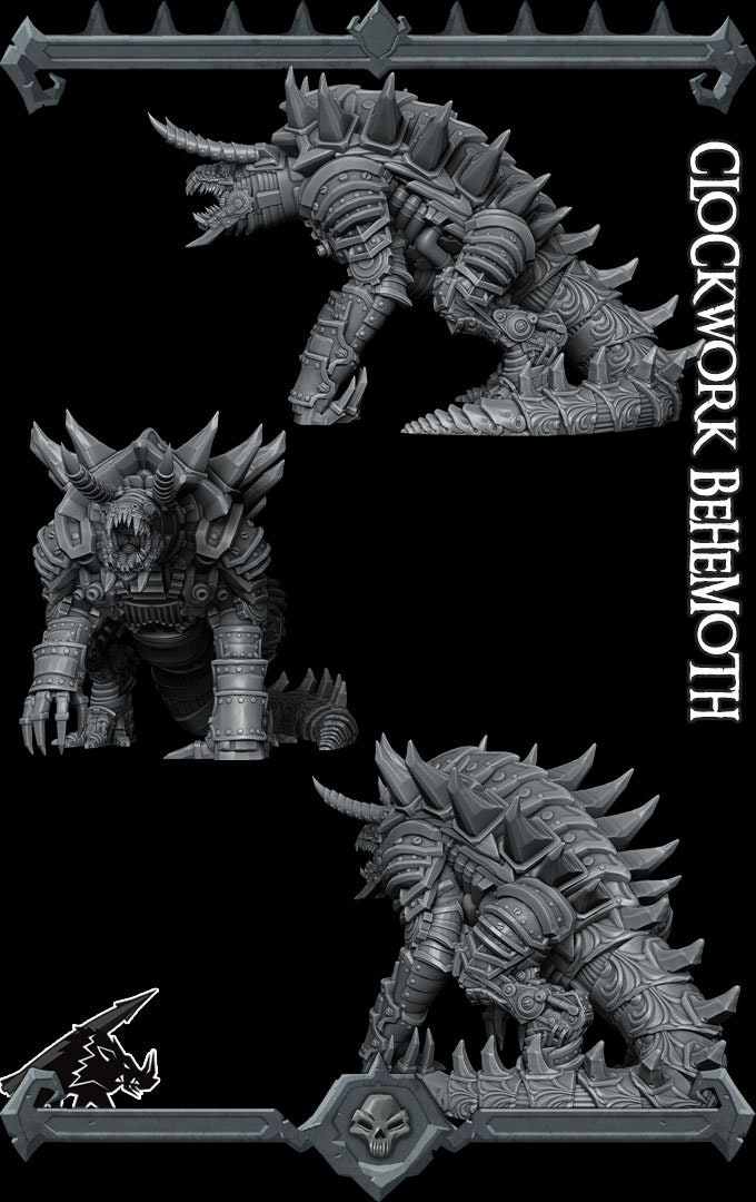 CLOCKWORK BEHEMOTH Miniature All Sizes Dungeons and Dragons Pathfinder ...