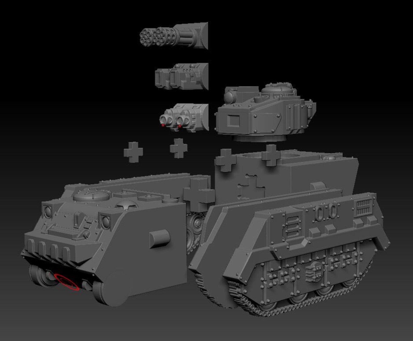 MKII AFV Tank Model Kit - Tank Collection for 28mm Miniature Wargames ...