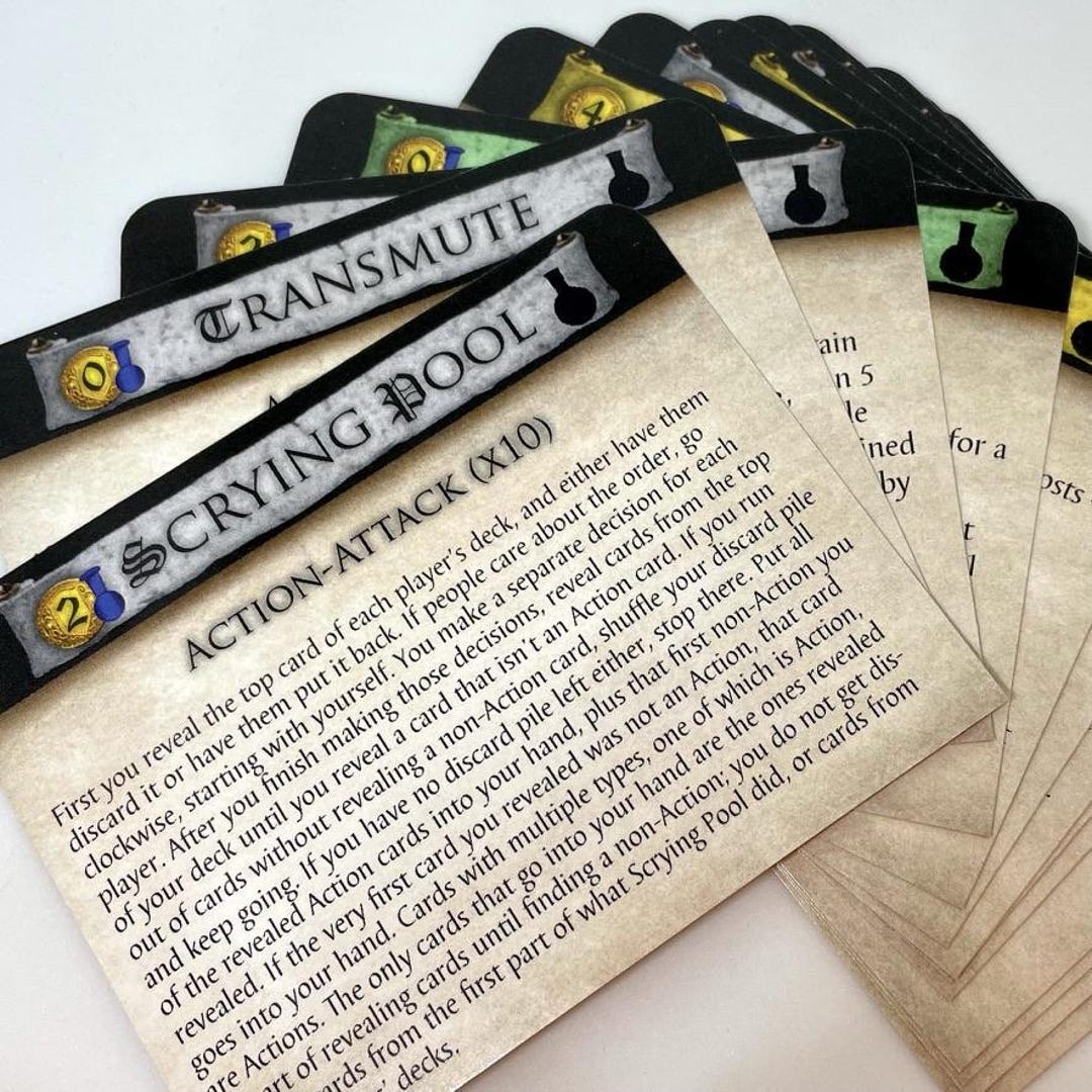 Dominion - INTRIGUE - Game Card Dividers - High Quality Printed Cards ...