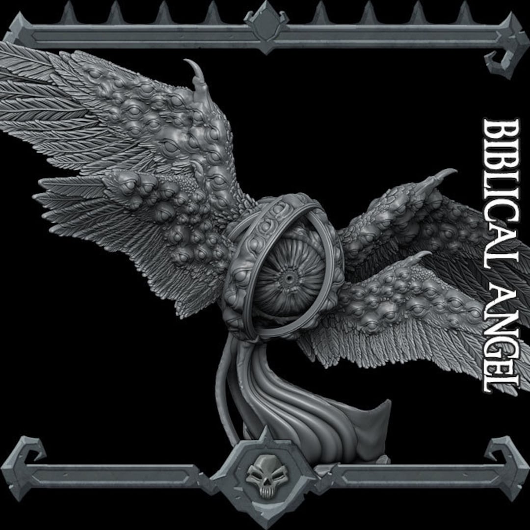 BIBLICAL ANGEL (ophanim) - Large Resin Model - Dungeons and Dragons ...