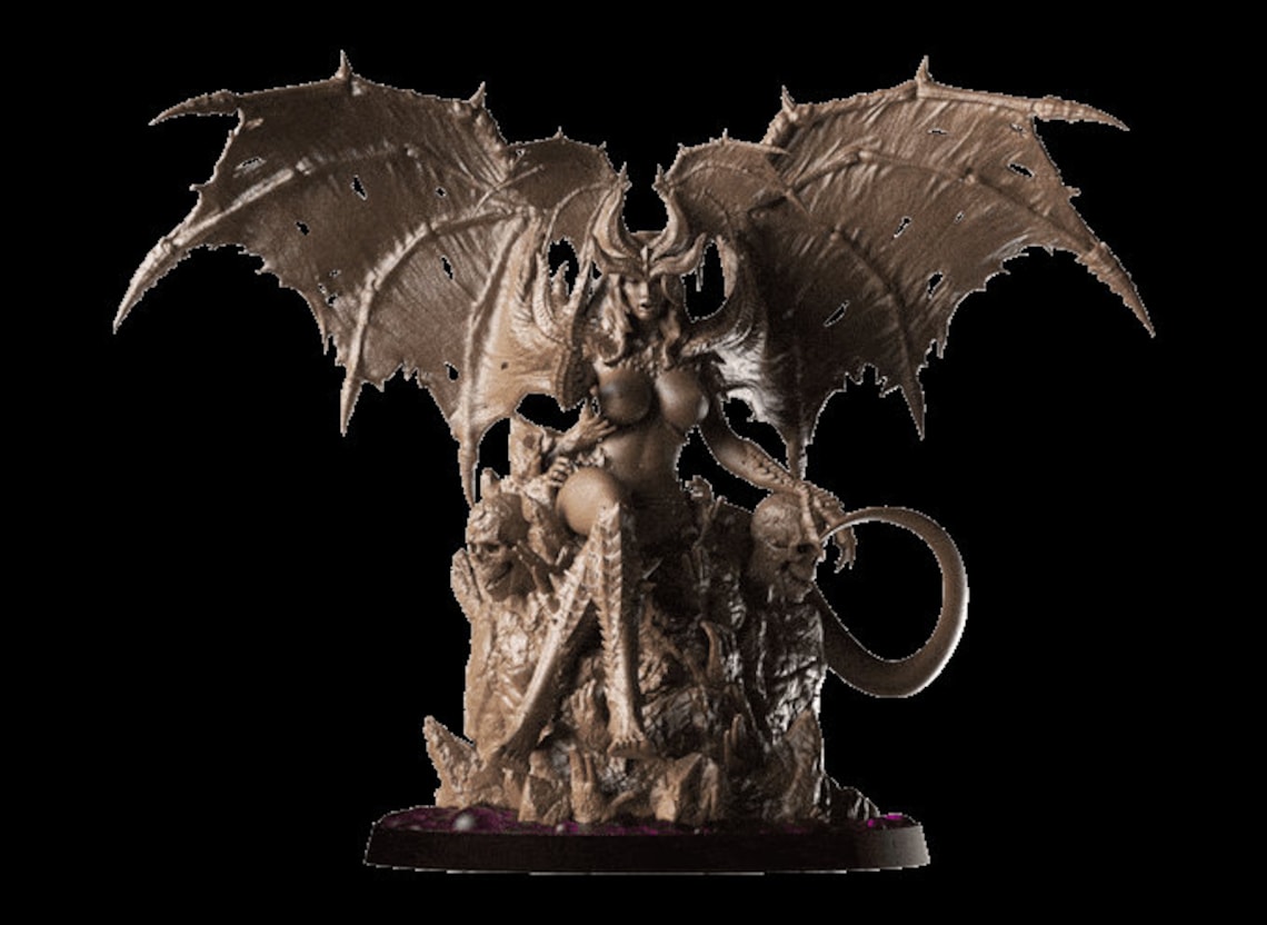 Succubus Queen Large Scale Resin Model Diorama by Dark Gods - Etsy Canada