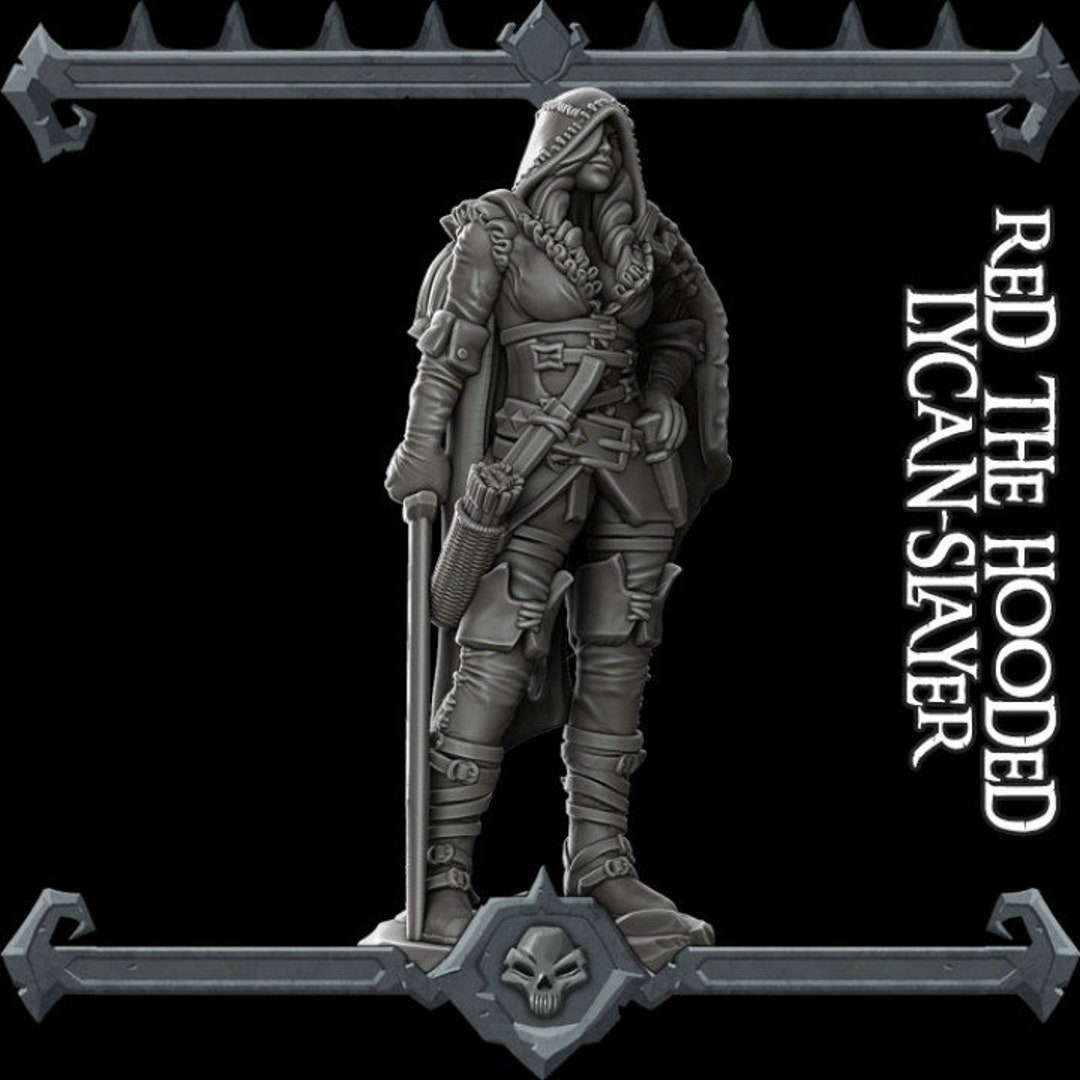 RED HOODED LYCAN Slayer - Miniature | Dungeons and Dragons | Cthulhu ...
