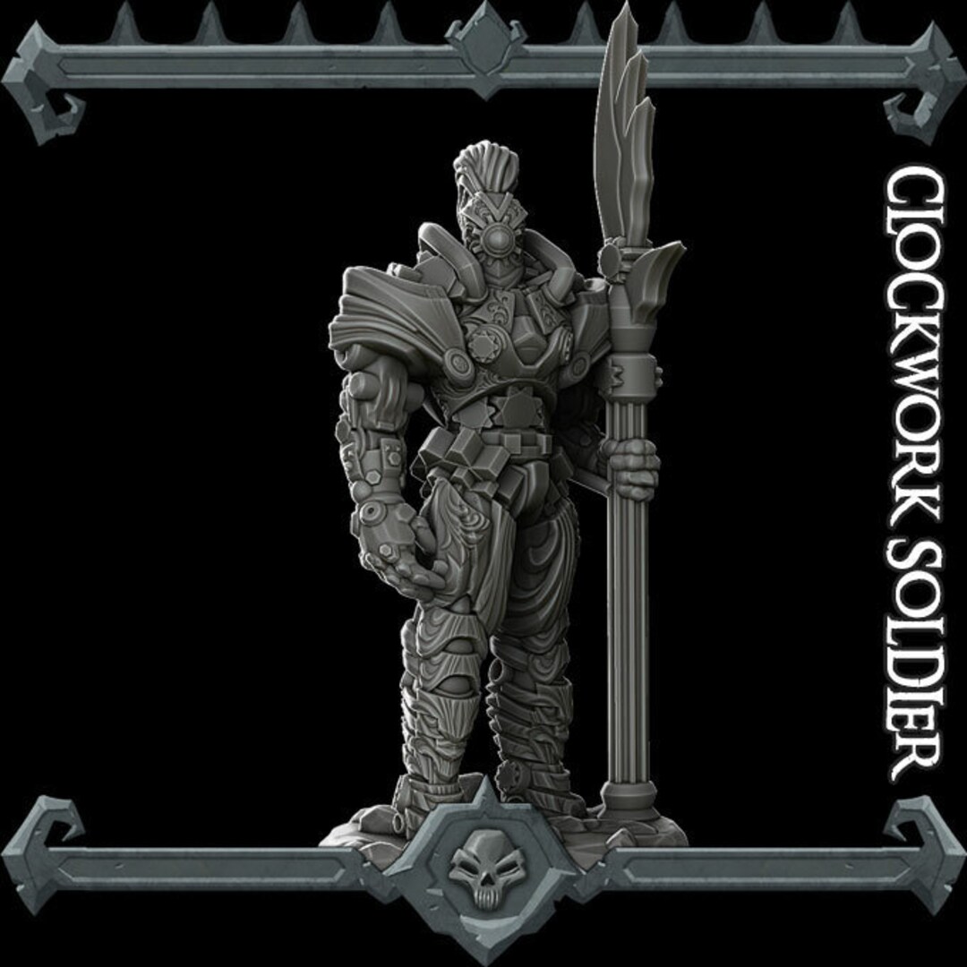 CLOCKWORK SOLDIER - Miniature | Dungeons and Dragons | Cthulhu ...