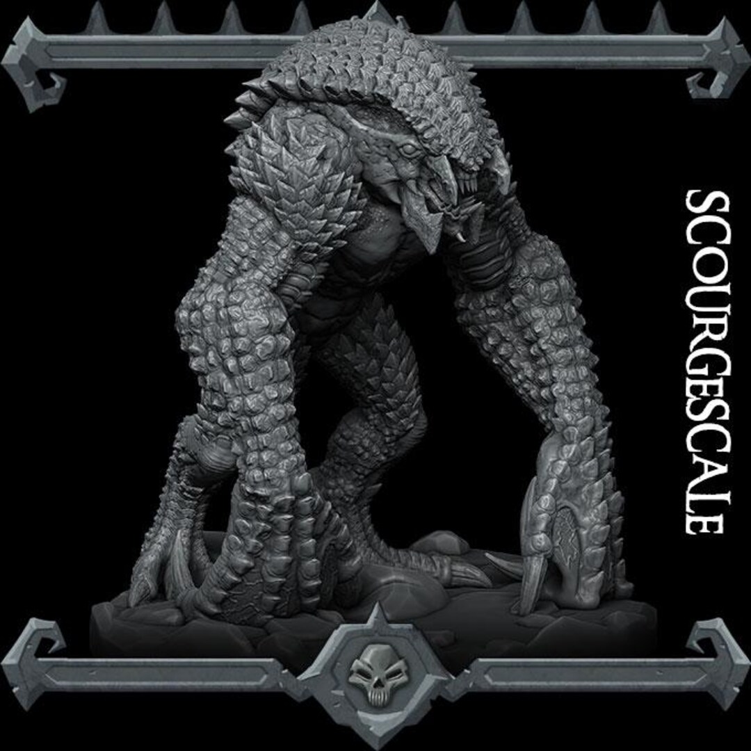 SCOURGESCALE - Miniature Model | All Sizes | Dungeons and Dragons ...