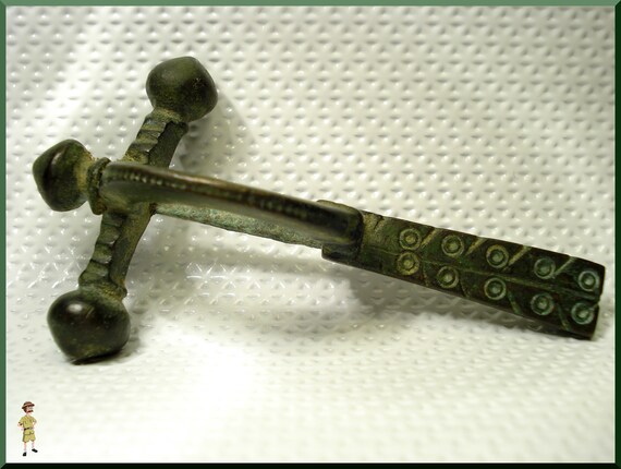 Ancient Bronze Crossbow ROMAN FIBULA - Brooch Year 10… - Gem