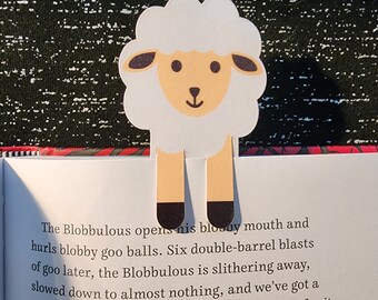 Cottagecore Sheep 3D Bookmark, Animal Bookmark for Kids, Book Gift for ...
