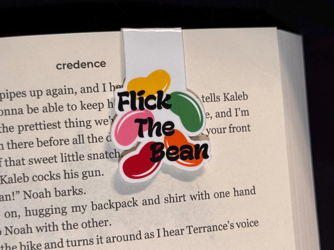 Flick the Bean Magnetic Bookmark - Etsy