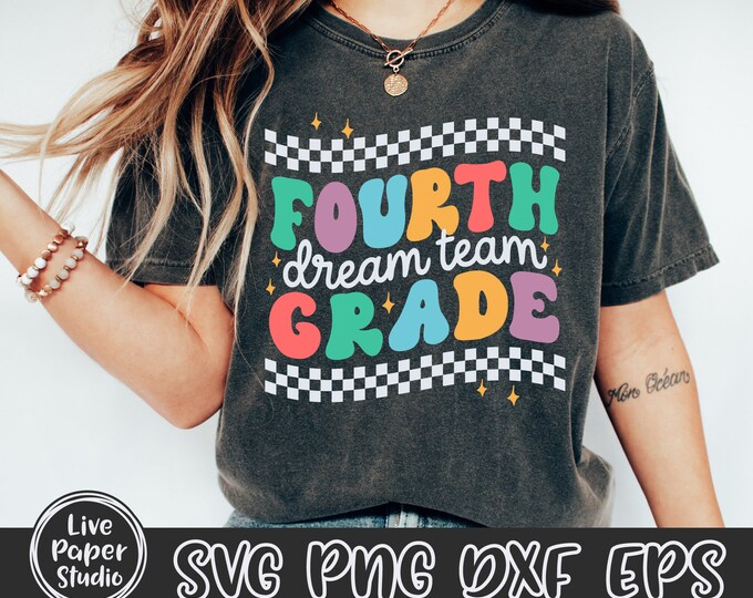 4th Grade Svg, Back to School Svg, Fourth Grade Svg, 4th Grade Teacher ...