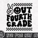 Peace Out Fourth Grade SVG Last Day of School Svg End of - Etsy