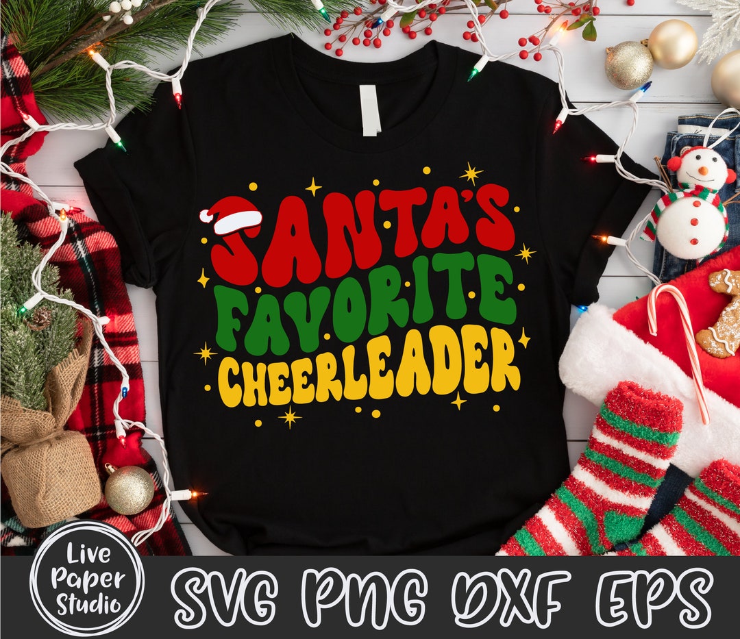 Santa's Favorite Cheerleader Svg, Cheerleader Christmas Svg ...