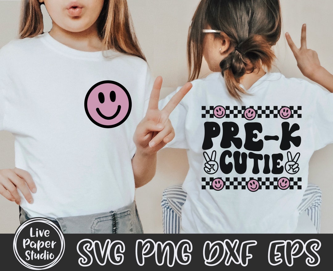 Pre-k Cutie Svg, Pre K Back to School Svg, Retro First Day of School ...