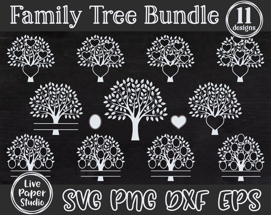 Family Tree SVG Bundle, Tree SVG, Family Reunion Svg, Last Name SVG ...