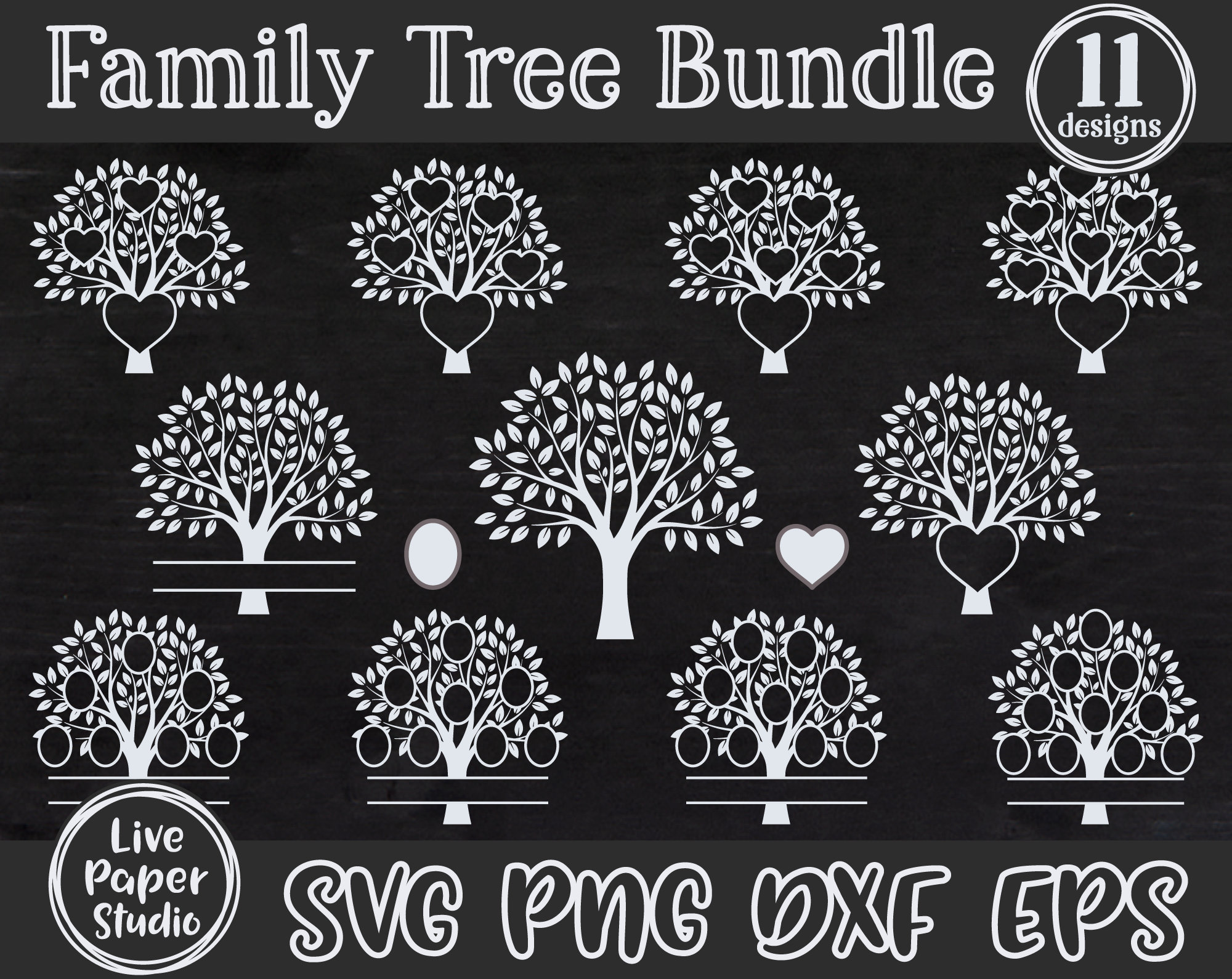 Family Tree SVG Bundle Tree SVG Family Reunion Svg Last - Etsy Finland