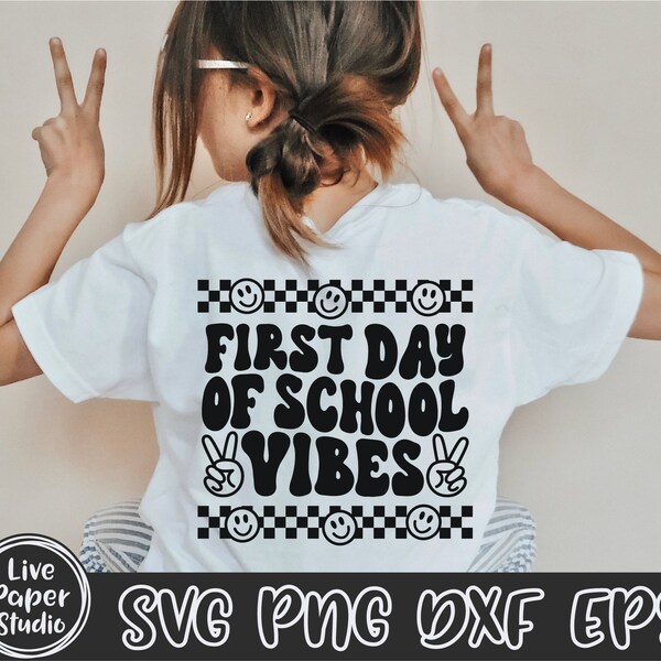 First Day Vibes Svg - Etsy