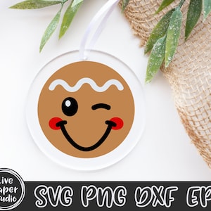 Gingerbread Face Svg Bundle, Christmas SVG, Gingerbread Man Svg ...