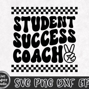 Student Success Coach Svg, Coach SVG File, Retro Back to School Svg ...