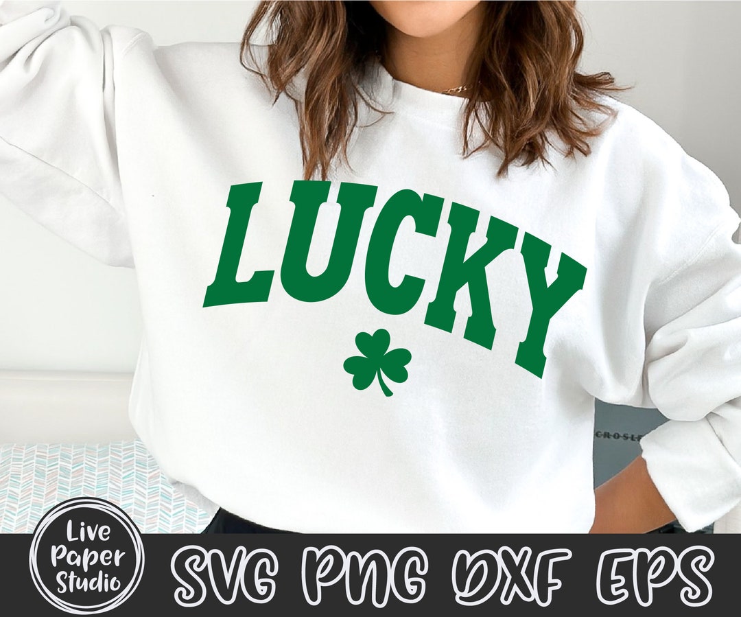 Lucky SVG, Happy Go Lucky Svg, Lucky PNG, Shamrock Svg, St Patricks Day ...