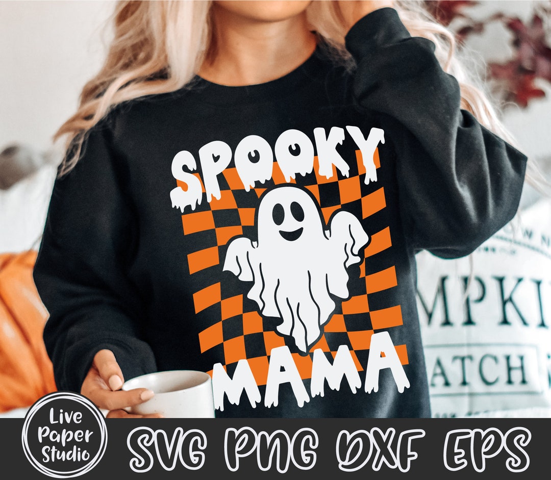 Spooky Mama PNG SVG, Spooky Mom Svg, Halloween Shirt Gift for Mom ...