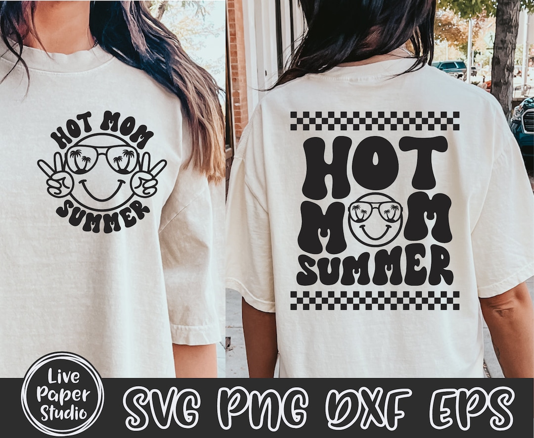 Retro Hot Mom Summer SVG PNG, Vintage Summer SVG, Mom Shirt Svg ...