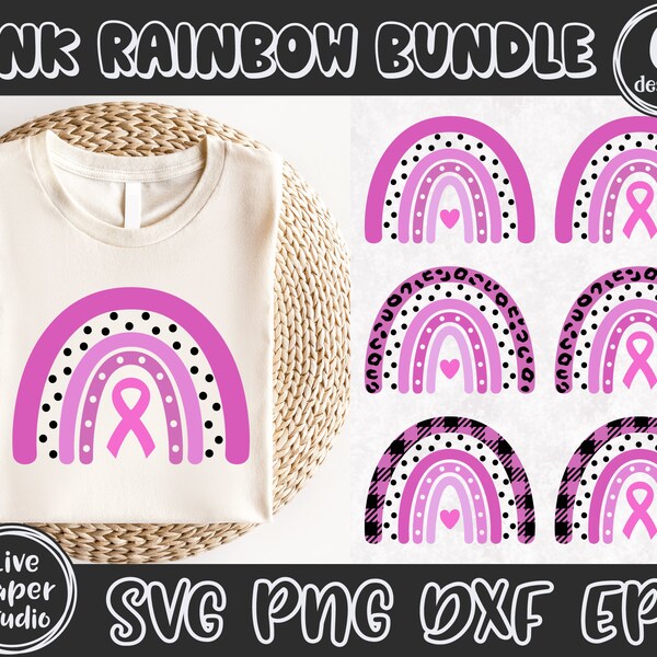 Pink Ribbon Svg - Etsy