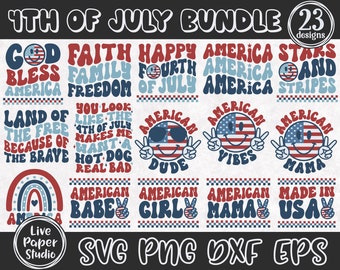 4th July SVG Bundle Independence Day Svg 4th of July SVG - Etsy
