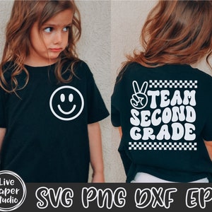 Team Second Grade Svg, 2nd Grade Squad Svg, First Day of School Svg ...