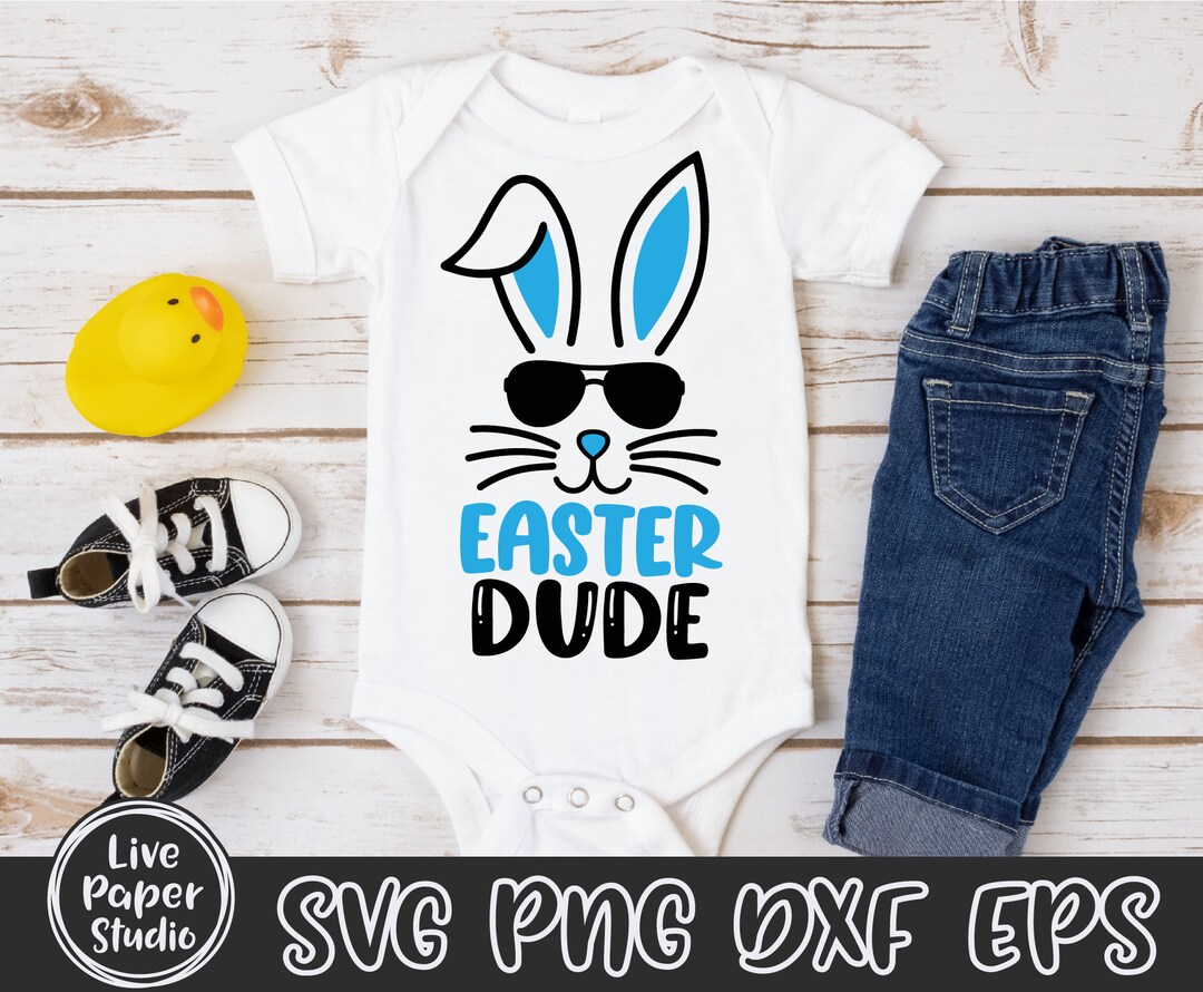 Easter Bunny Svg, Easter Dude SVG, Boy Easter SVG, Bunny Face Svg, Bunny Ears Svg, Kids Shirt ...