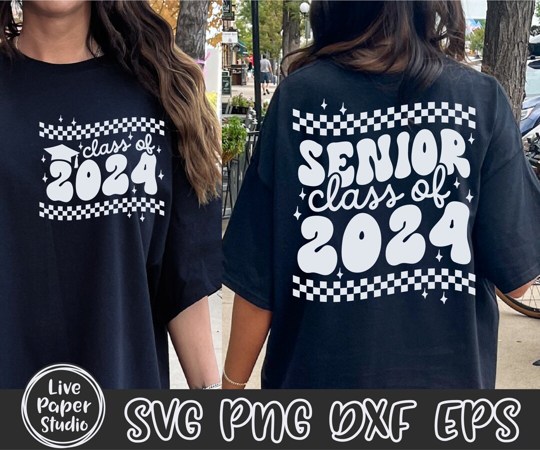 Retro Class of Senior 2024 SVG, Senior Class of 2024 SVG, Graduation ...