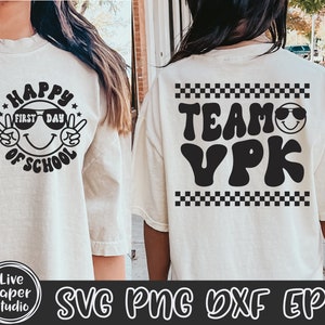 Retro Team VPK Svg, VPK Squad Svg, First Day of School Svg, Back to ...