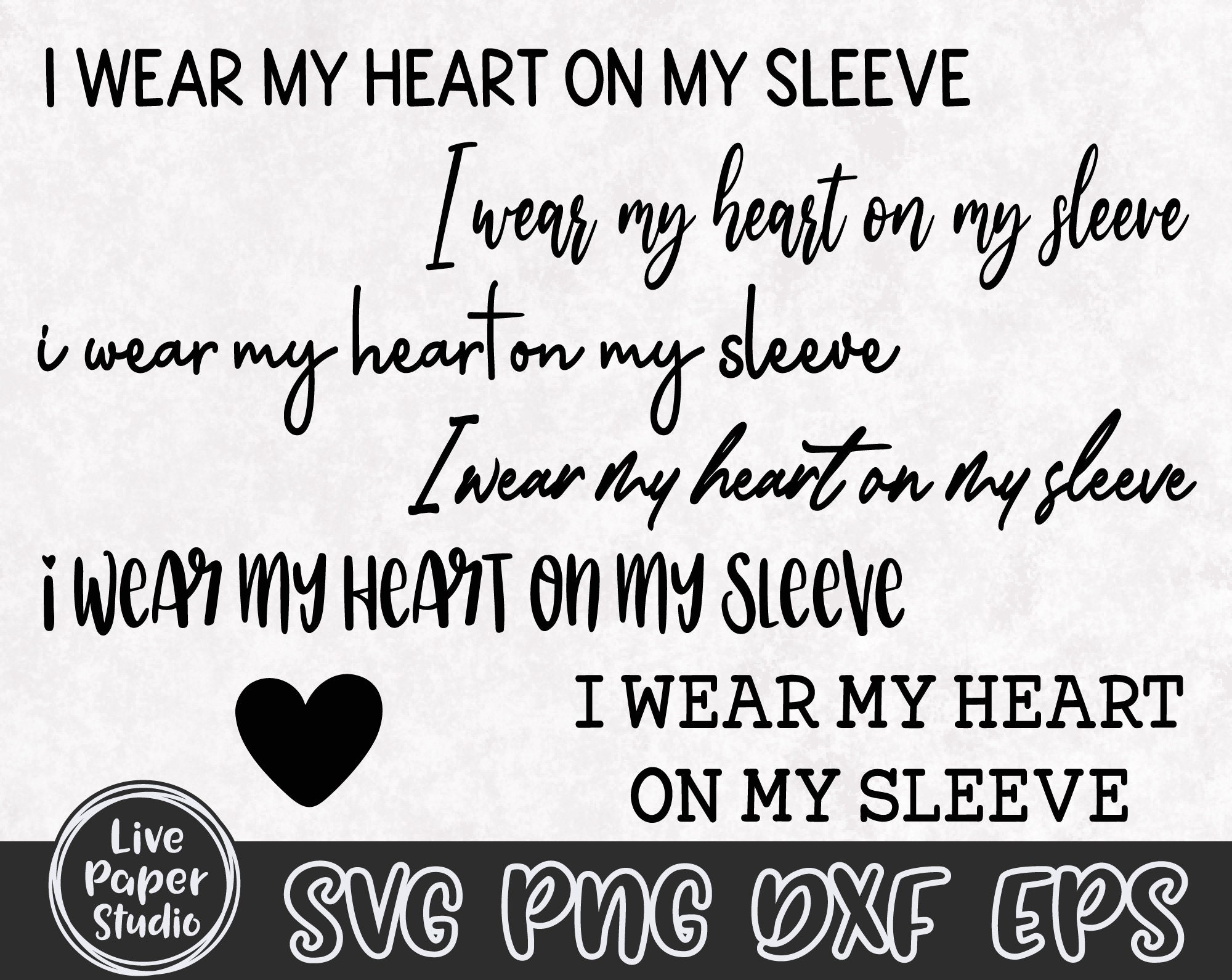 I Wear My Heart on My Sleeve SVG PNG Mama Shirt SVG - Etsy Canada