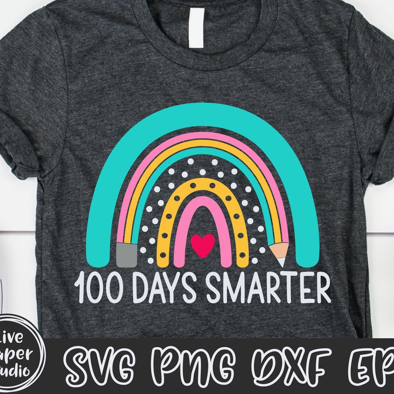 100 Days Smarter Svg - Etsy