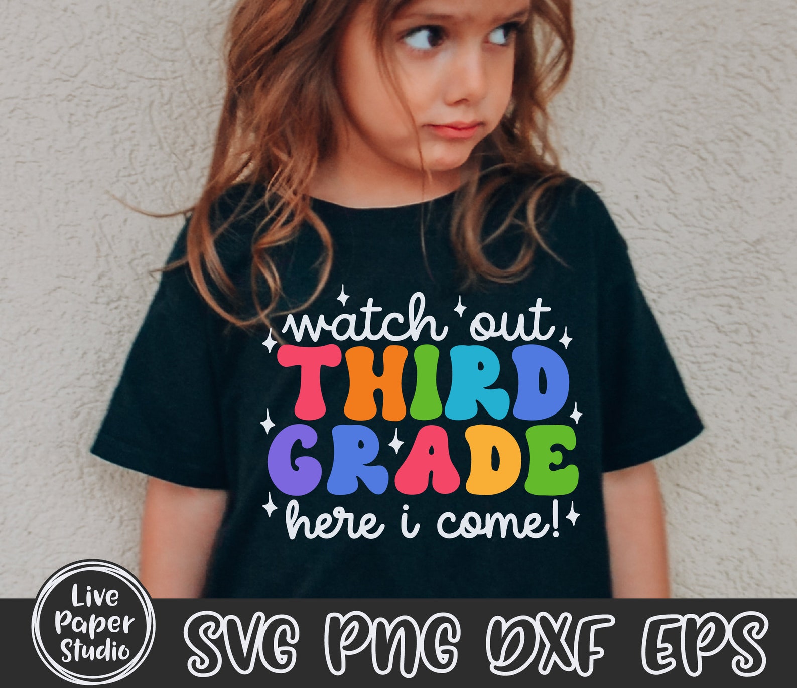 Watch Out Third Grade Here I Come Svg, Third Grade SVG, First Day of ...