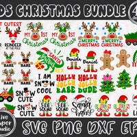 Kids Christmas Svg - Etsy